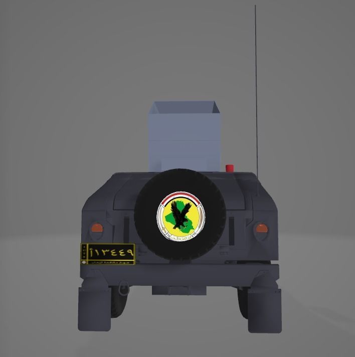 Hmmwv isof iraq M1151 A 3D model animated | CGTrader