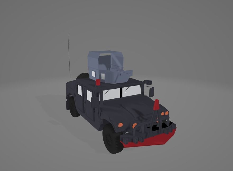 Hmmwv isof iraq M1151 A 3D model animated | CGTrader