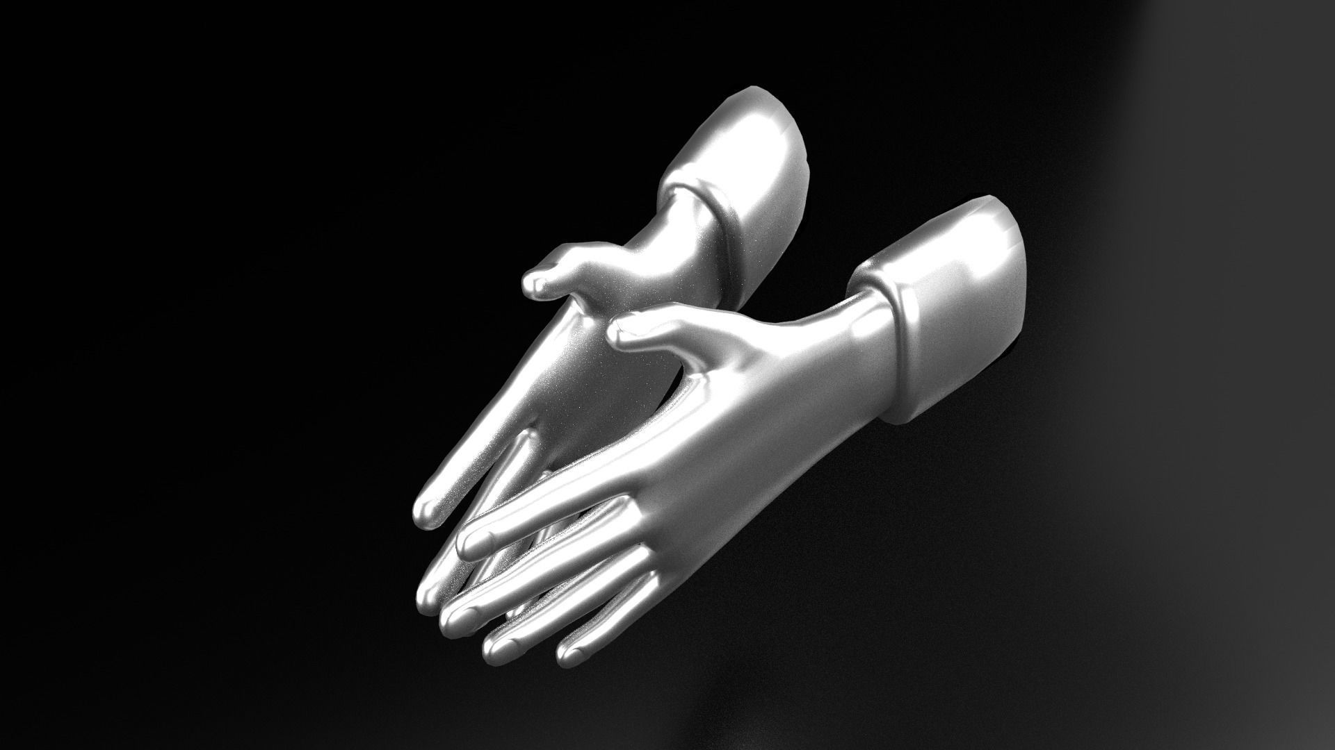 hand praying 3D model | CGTrader