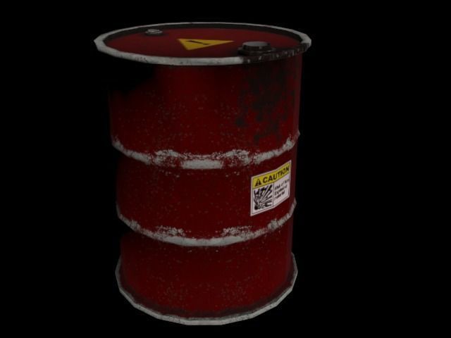 Explosive Barrel free VR / AR / low-poly 3D model | CGTrader