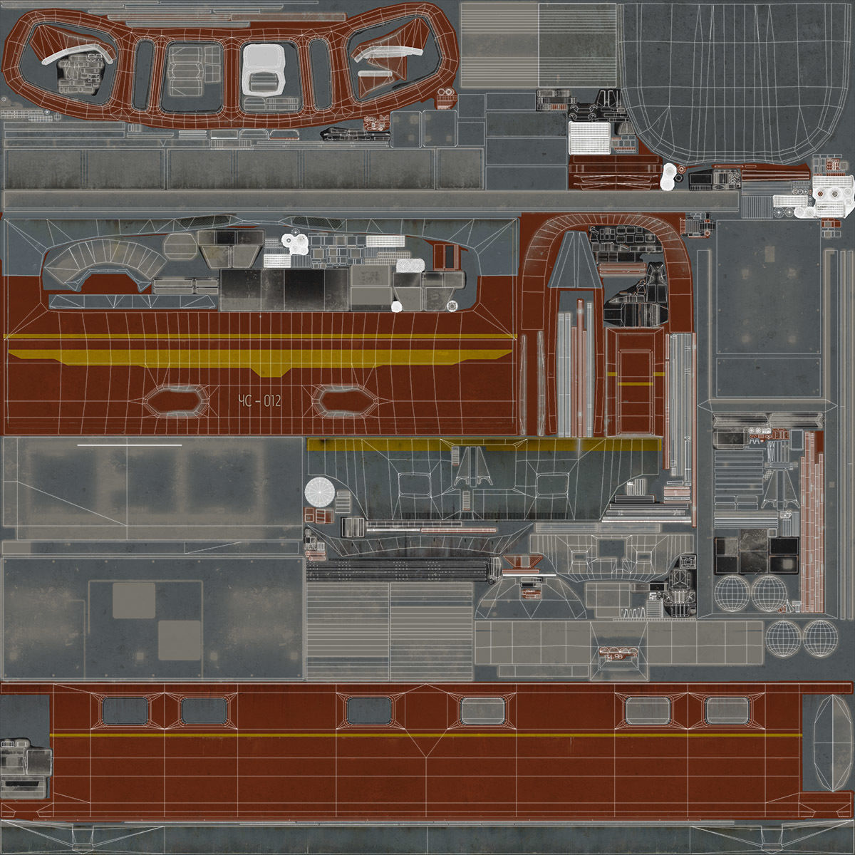 3D model ChS4 Locomotive VR / AR / low-poly | CGTrader