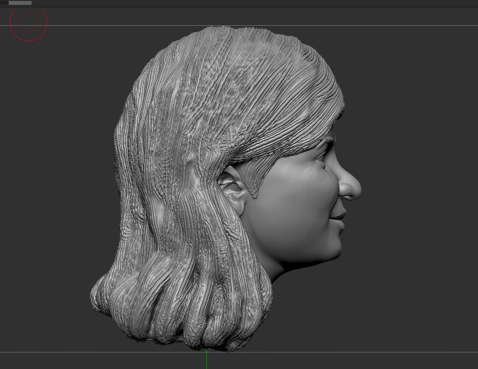 girl face 3D model 3D printable | CGTrader