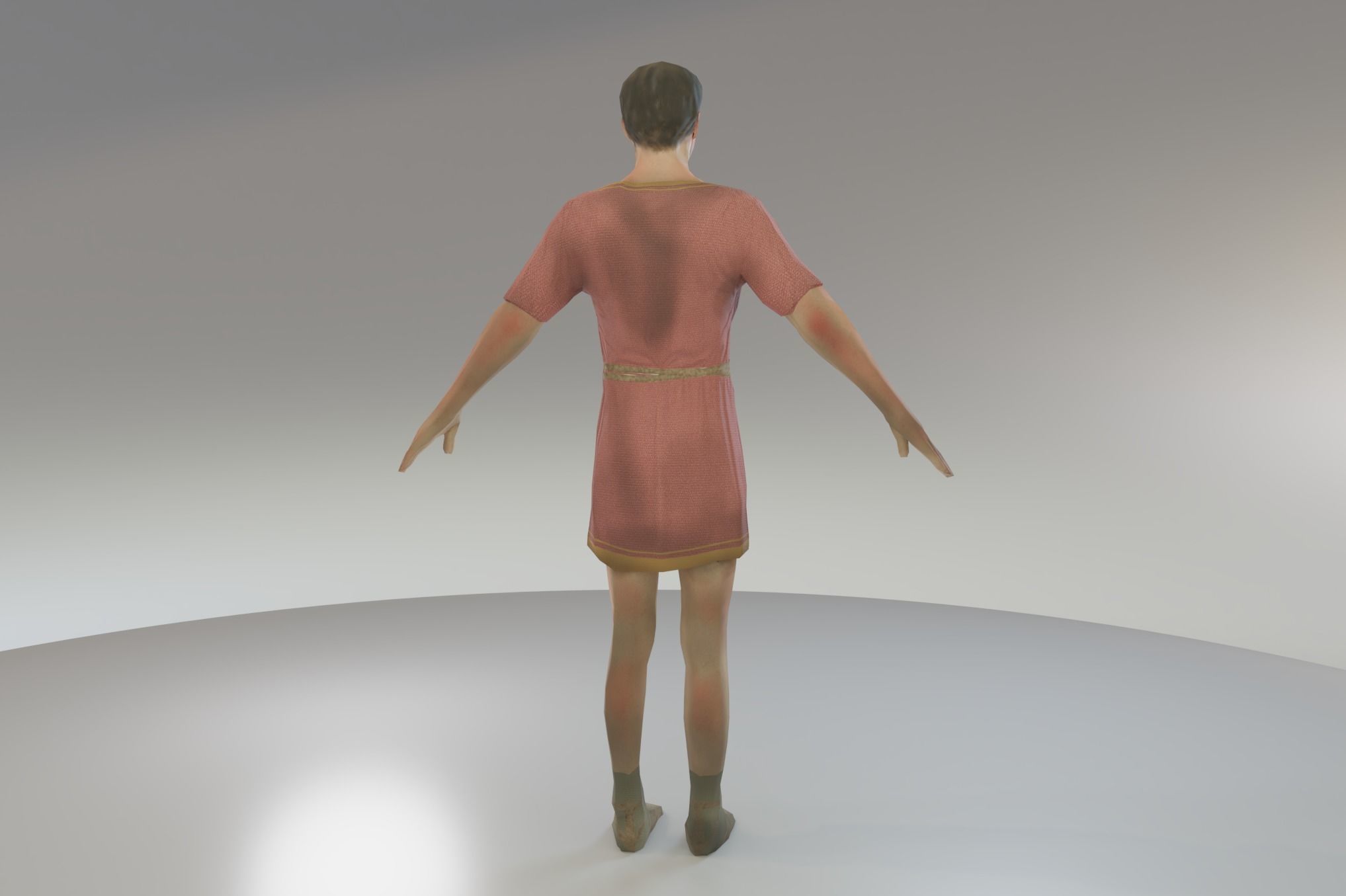 3D model Rigged Roman Peasant Men VR / AR / low-poly | CGTrader