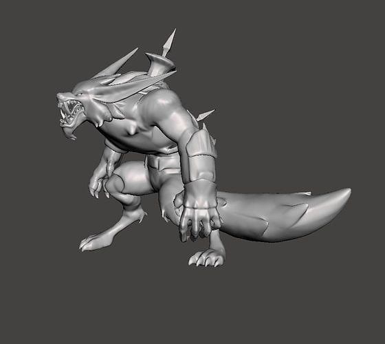 Warwick 3D Model creature with claws and teeth 3D model 3D printable ...
