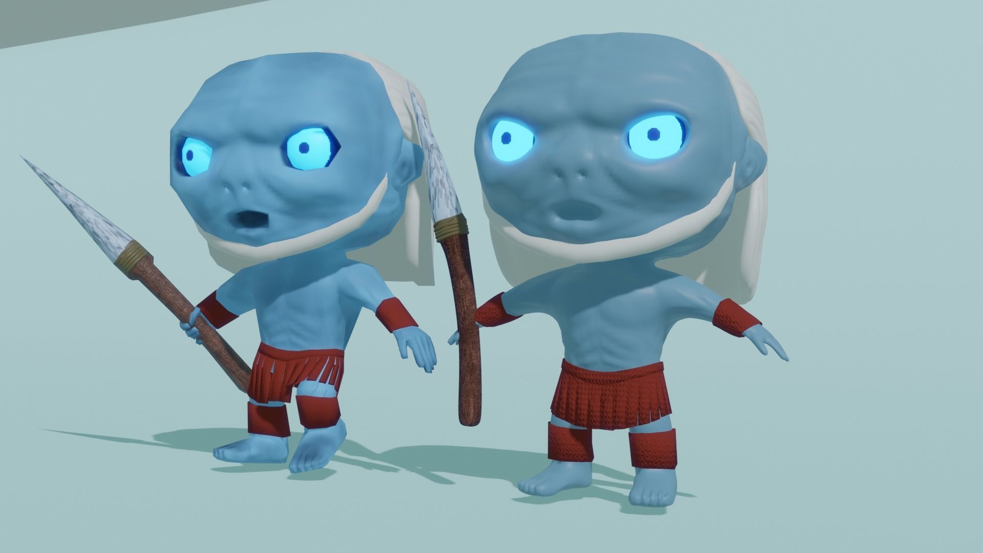 Mini frost Undead Figure free VR / AR / low-poly 3D model | CGTrader