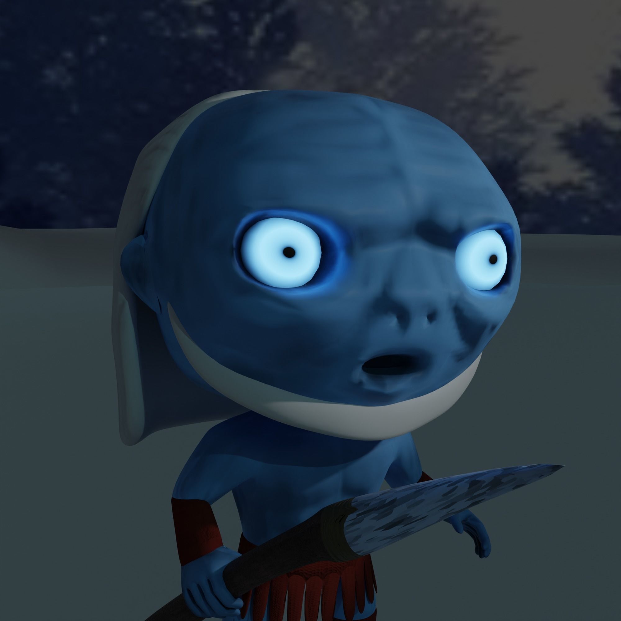 Mini frost Undead Figure free VR / AR / low-poly 3D model | CGTrader