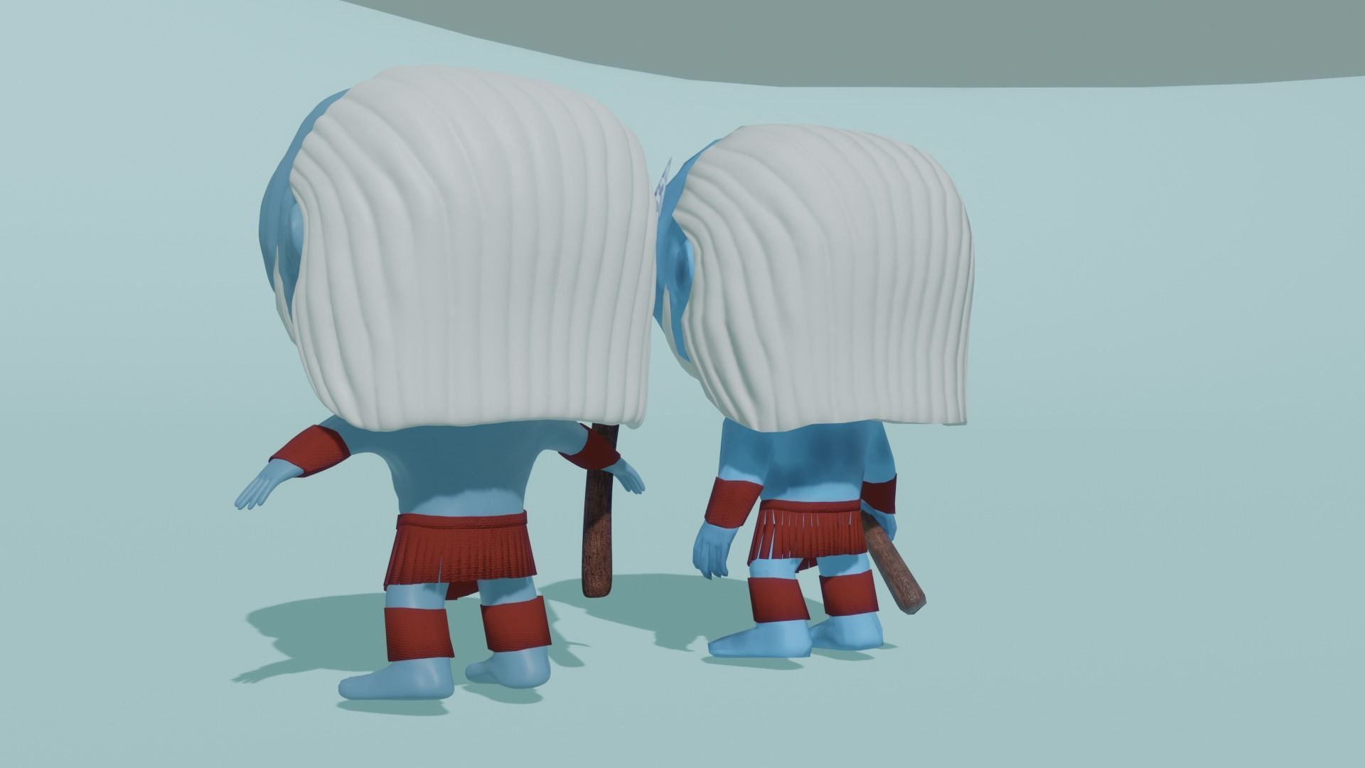 Mini frost Undead Figure free VR / AR / low-poly 3D model | CGTrader
