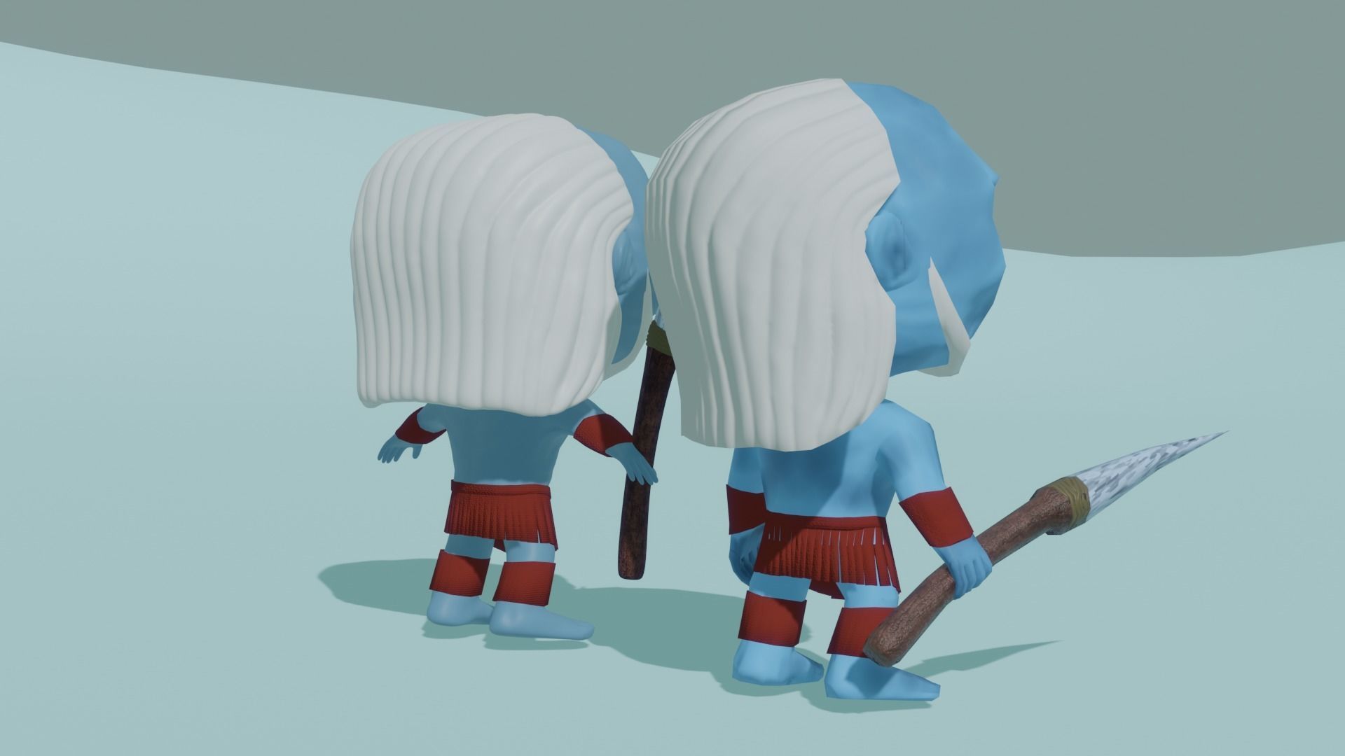 Mini frost Undead Figure free VR / AR / low-poly 3D model | CGTrader