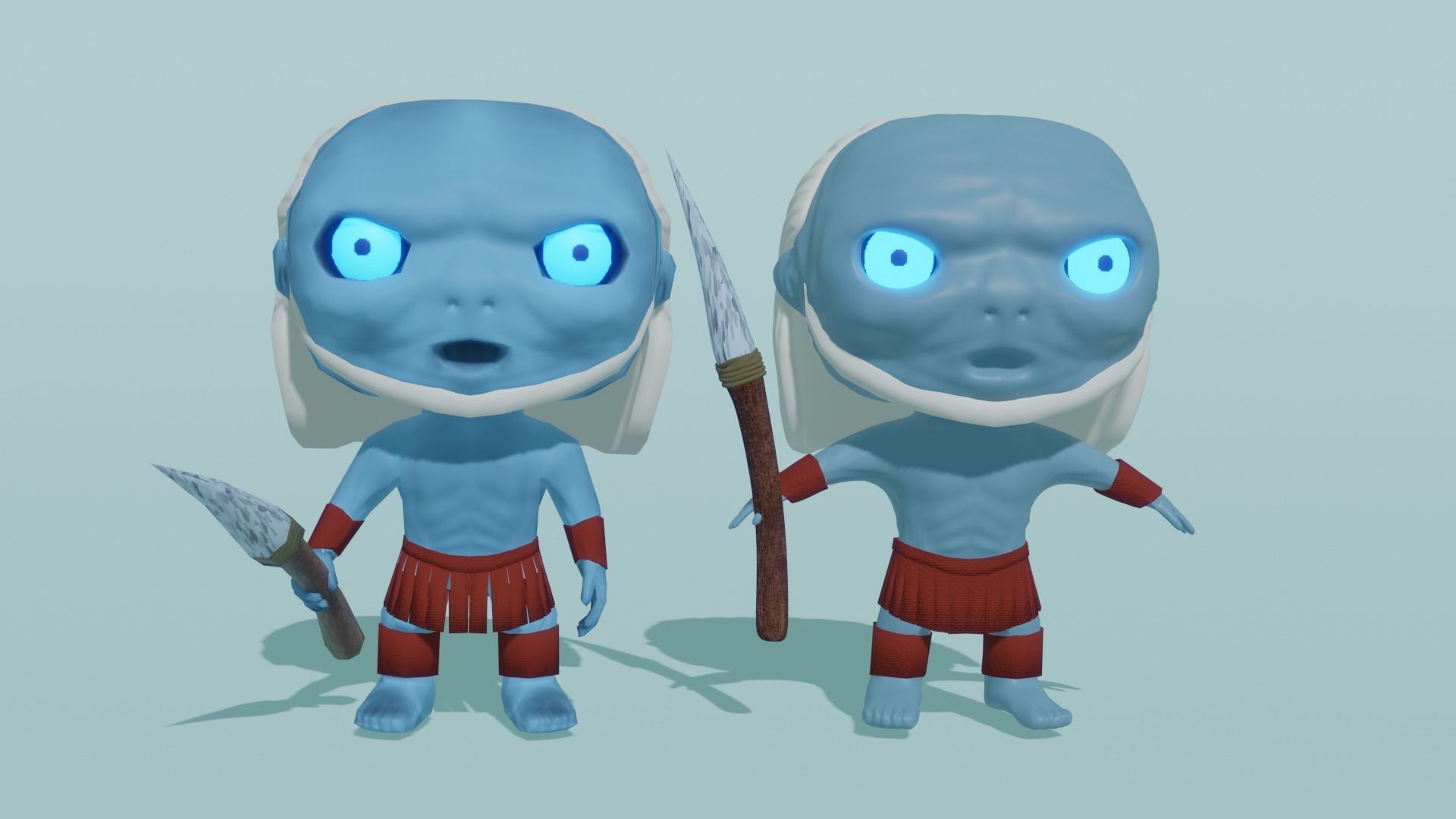 Mini frost Undead Figure free VR / AR / low-poly 3D model | CGTrader