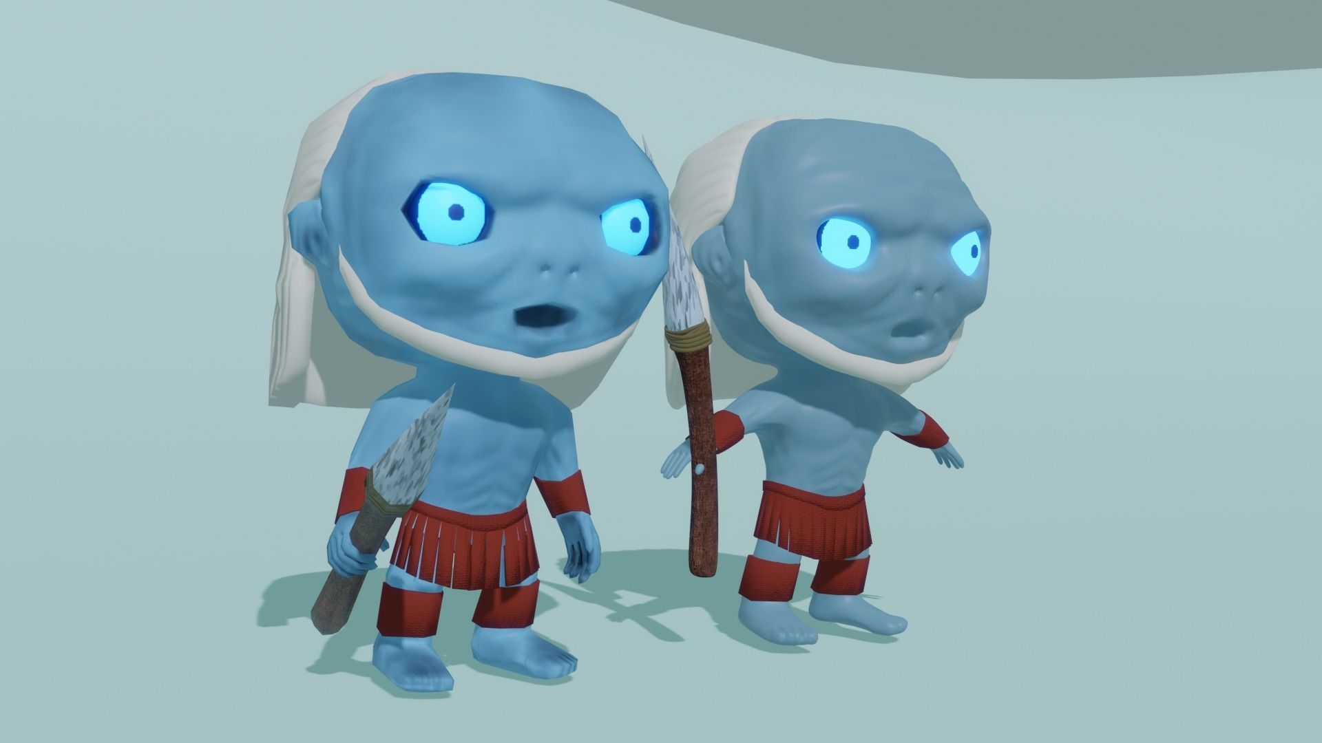 Mini frost Undead Figure free VR / AR / low-poly 3D model | CGTrader