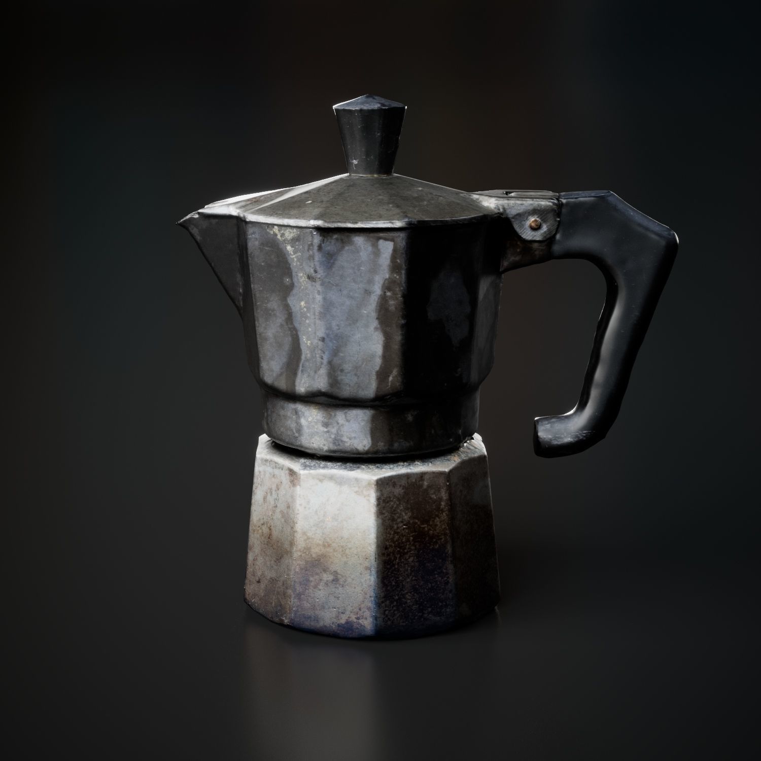 High Quality 3D Moka Kettle free 3D model | CGTrader
