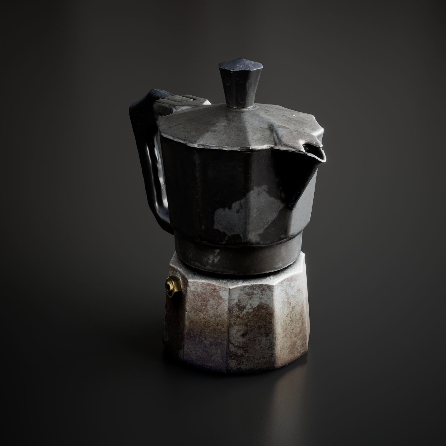 High Quality 3D Moka Kettle free 3D model | CGTrader