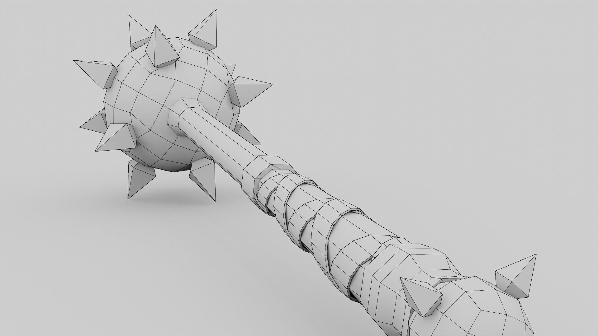 Morning star weapon free VR / AR / low-poly 3D model | CGTrader