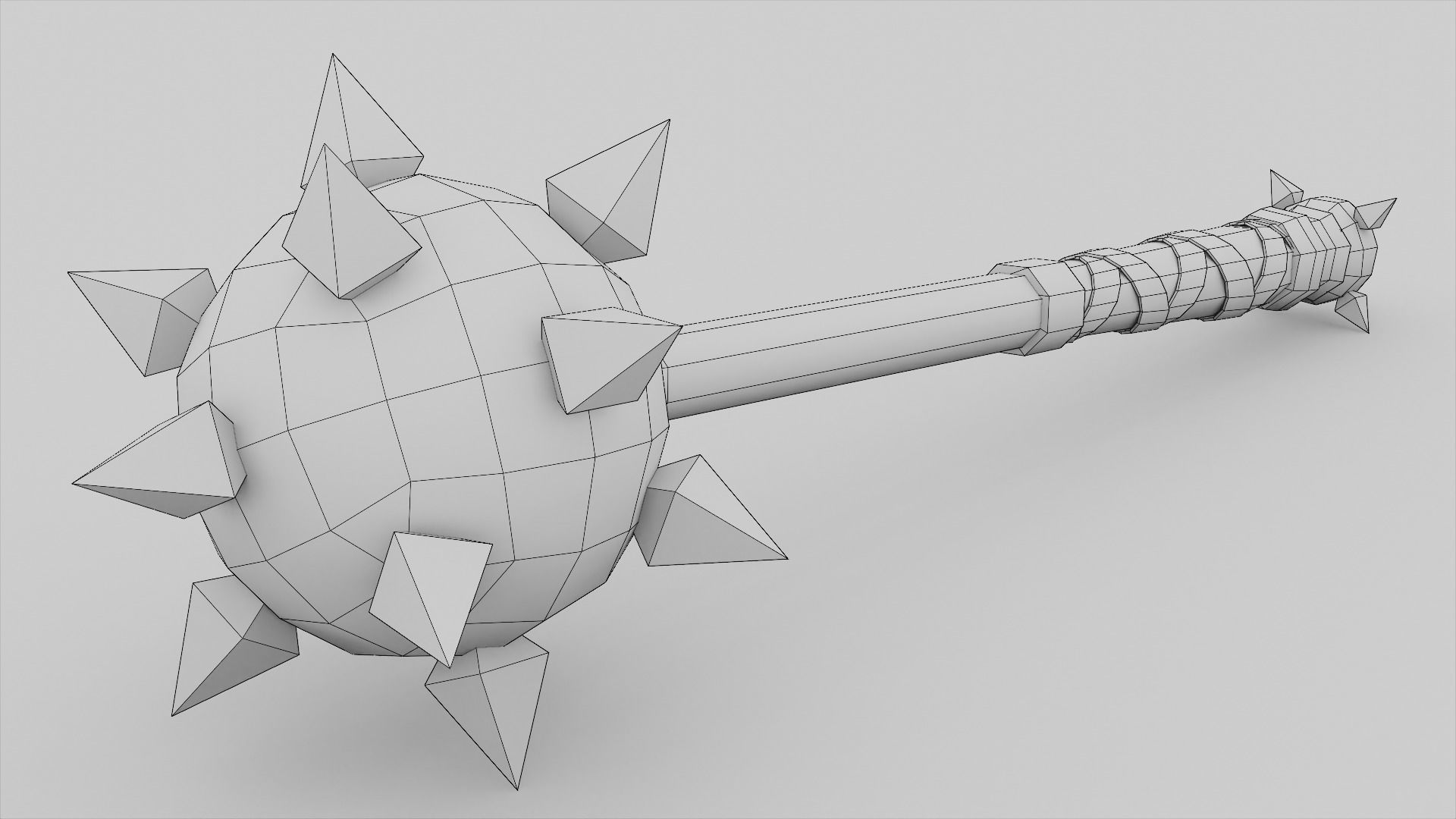 Morning star weapon free VR / AR / low-poly 3D model | CGTrader