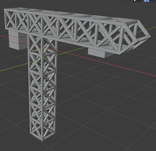 CRANE truss structure 3D model | CGTrader