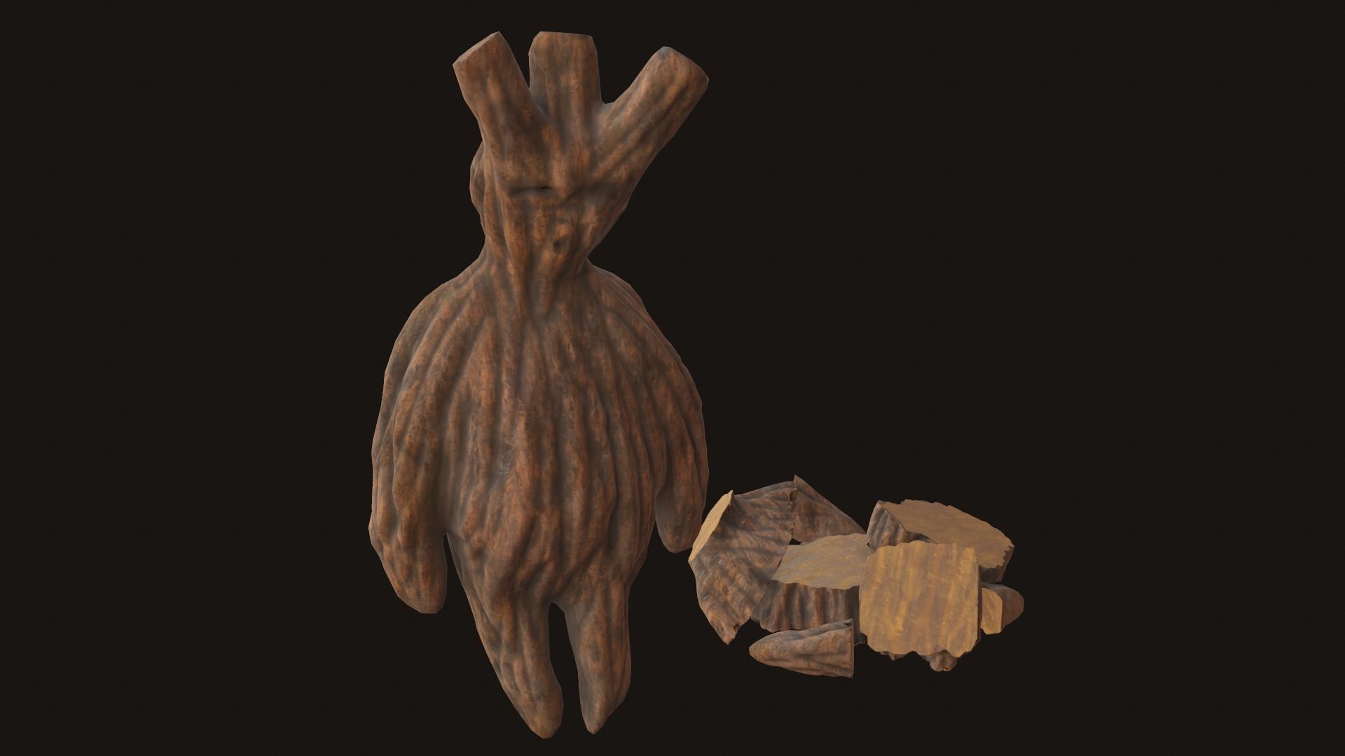 3D model Mandrake root whole and cut VR / AR / low-poly | CGTrader