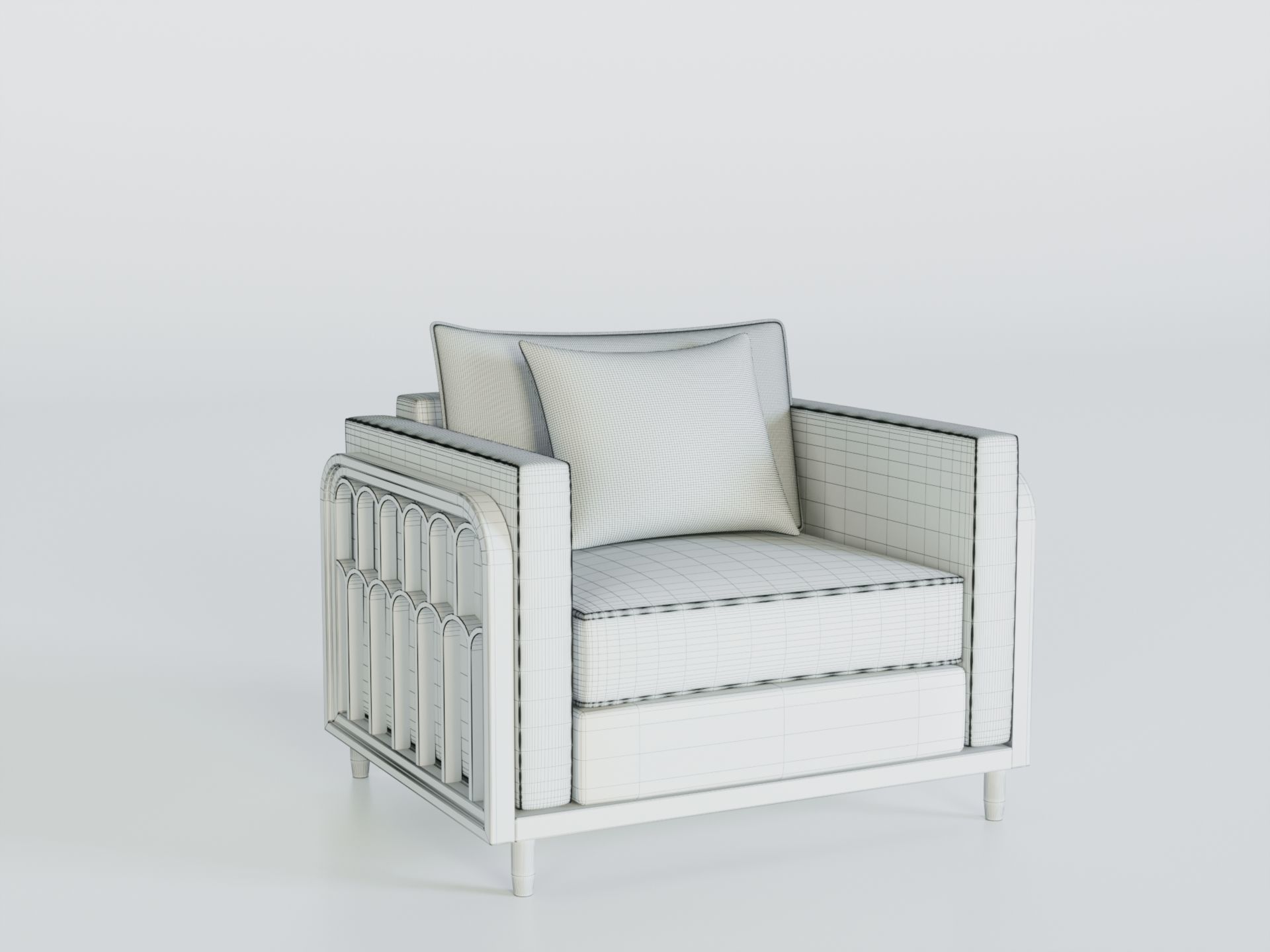Modern Armchair 3D model | CGTrader