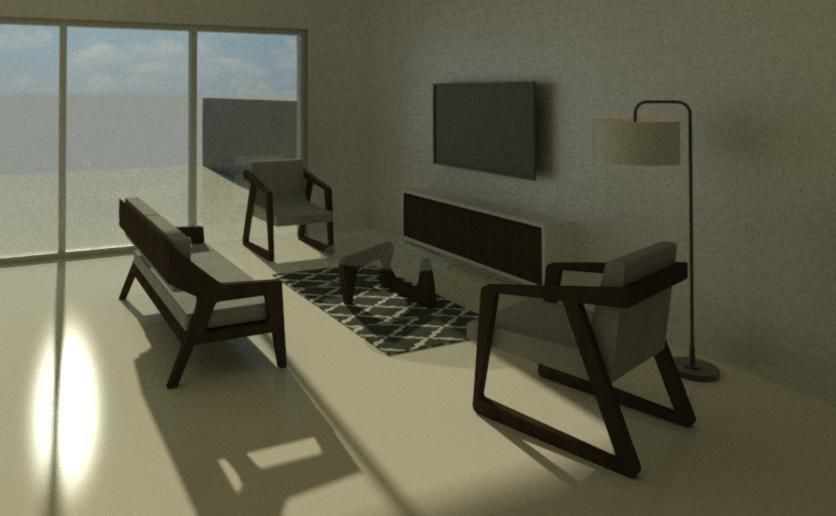 revit Living room forniture sets 3D model | CGTrader