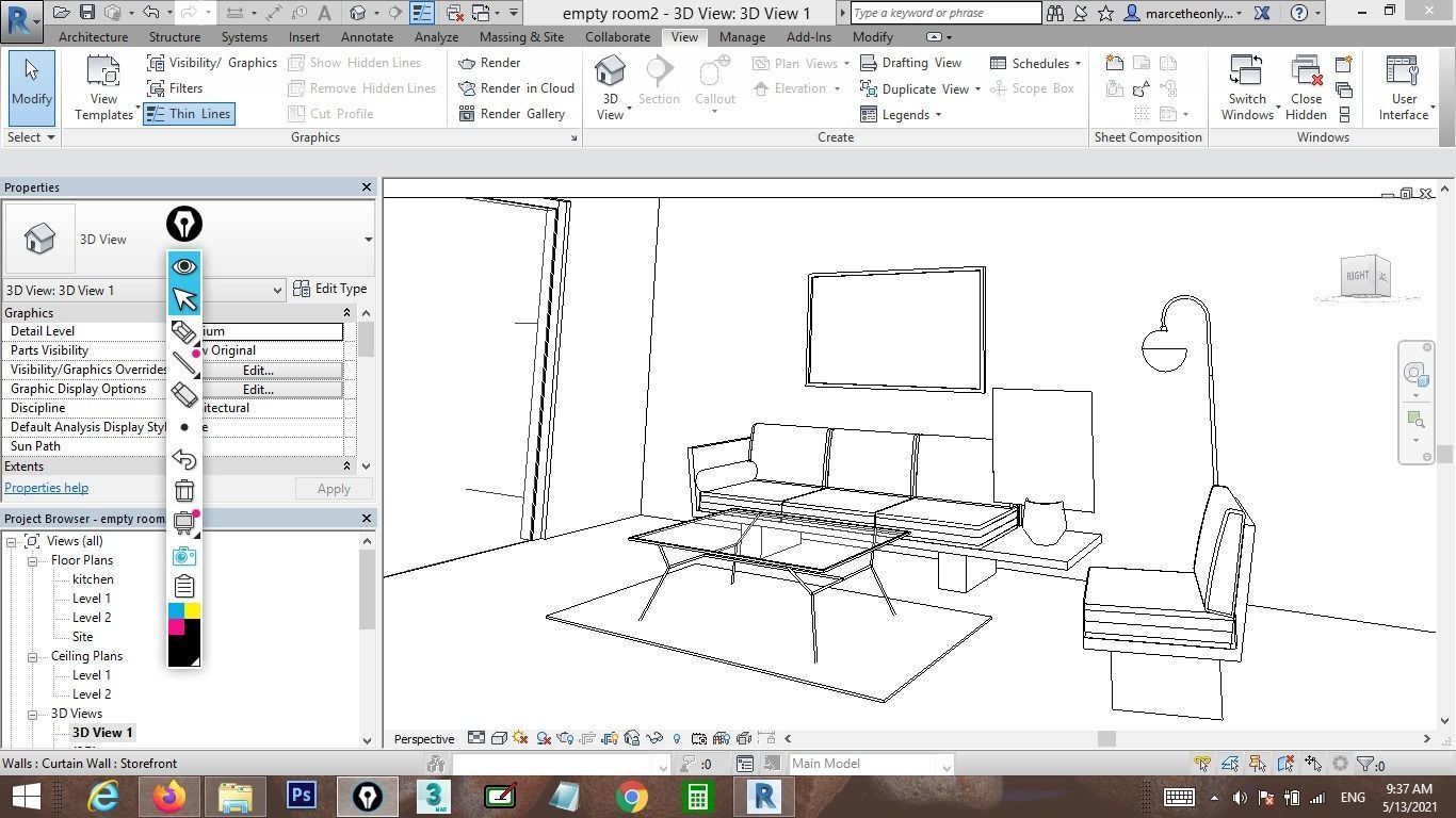revit Living room forniture sets 3D model | CGTrader
