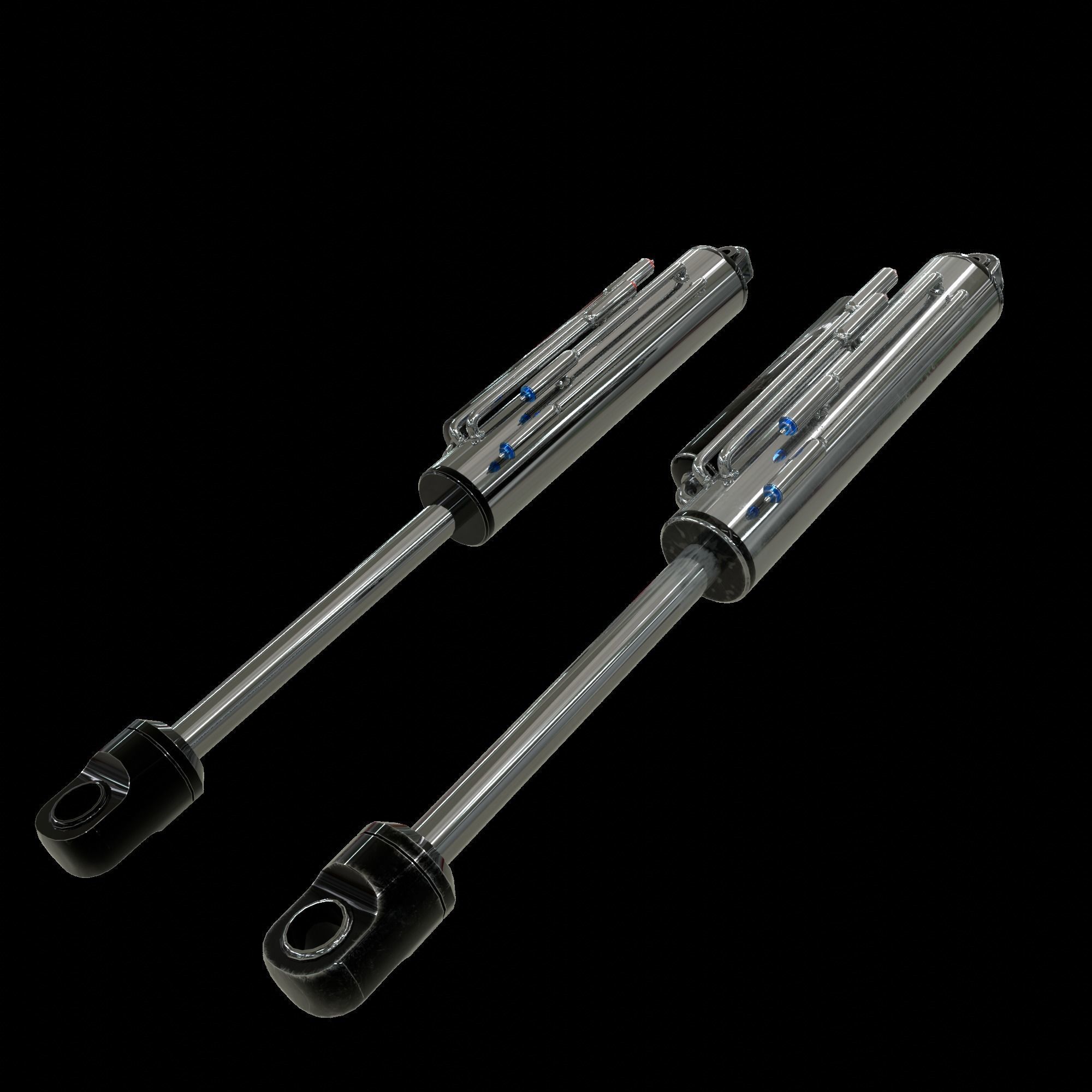 off road racing shocks 3D model | CGTrader