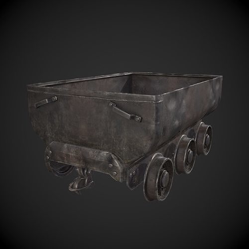 3D model Mining Cart VR / AR / low-poly | CGTrader