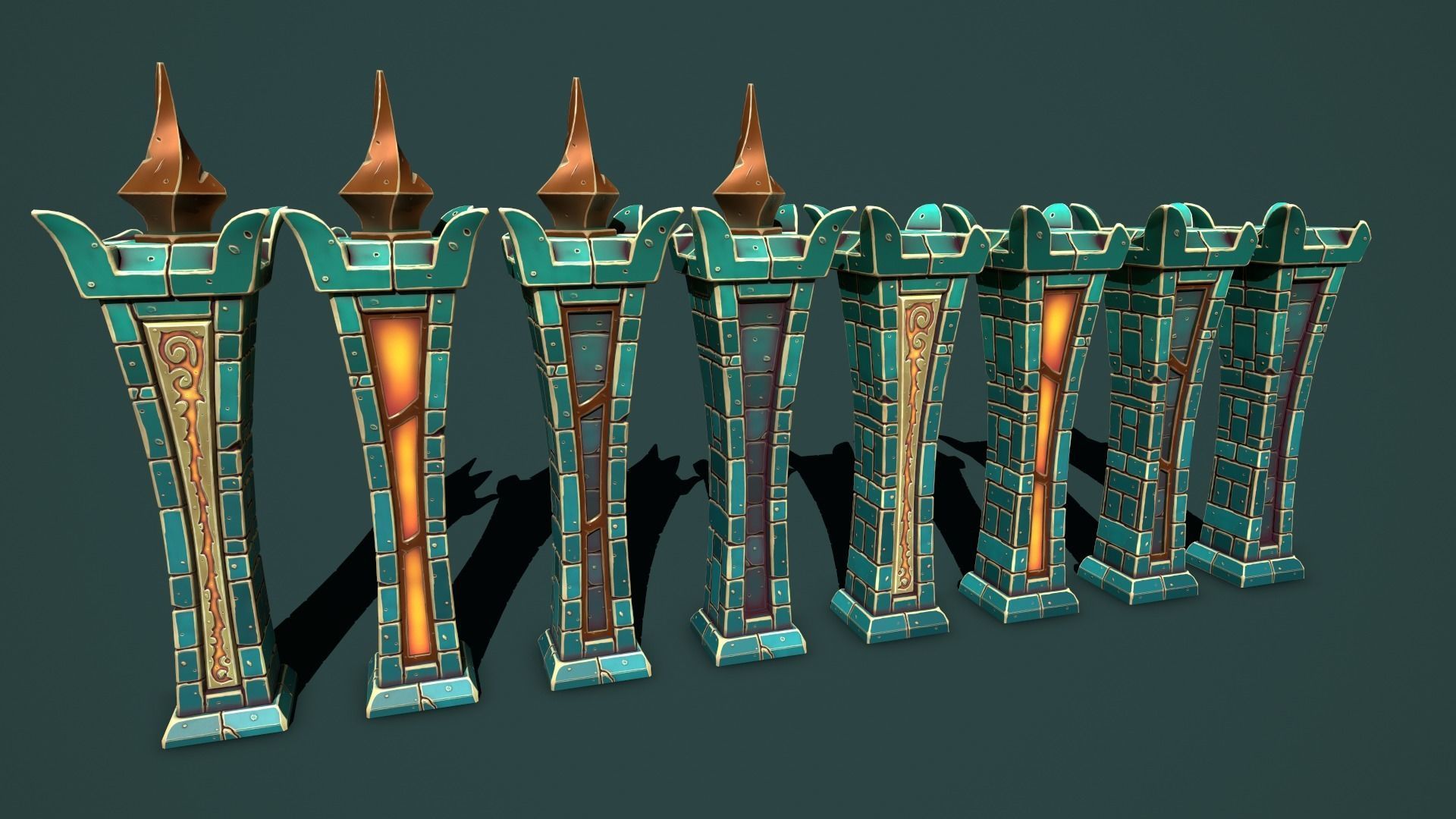 3D model Fantasy obelisk 3 VR / AR / low-poly | CGTrader