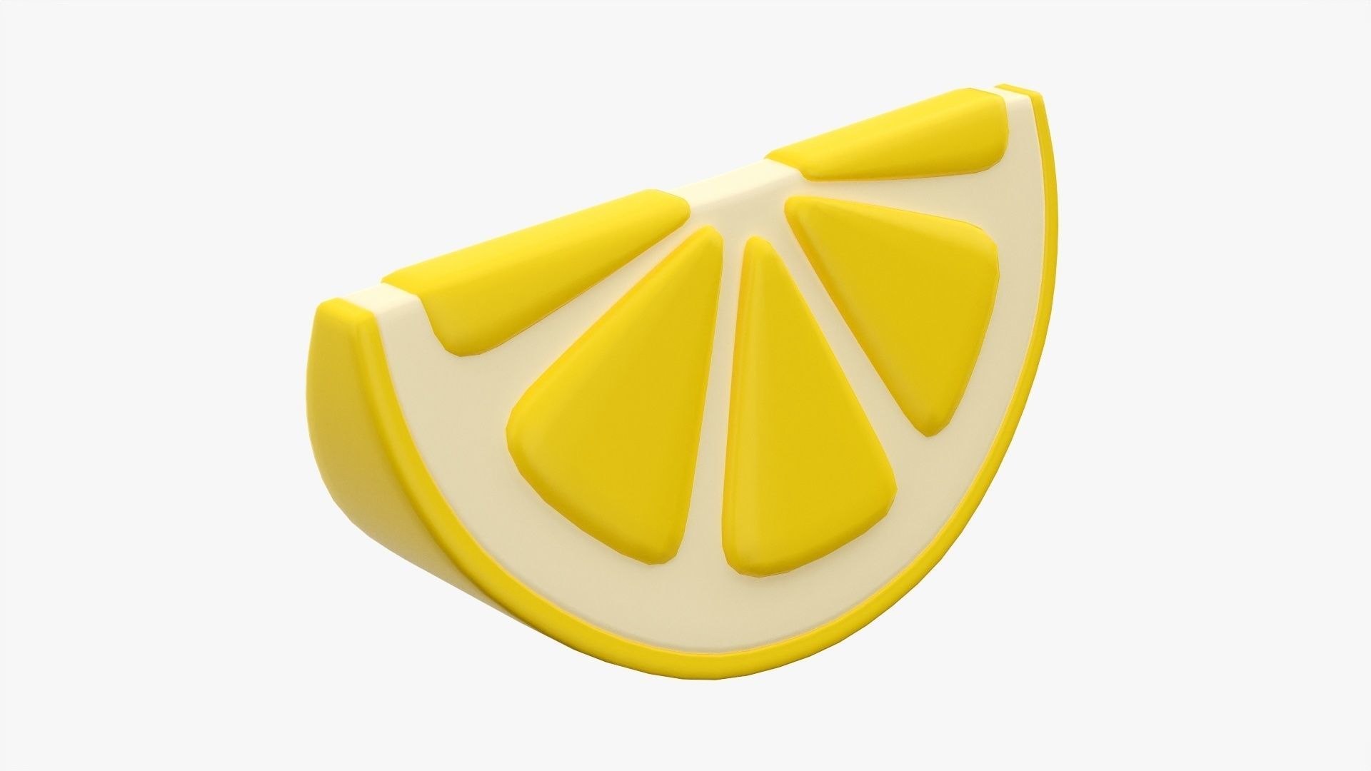 Lemon slice stylized 3D model | CGTrader