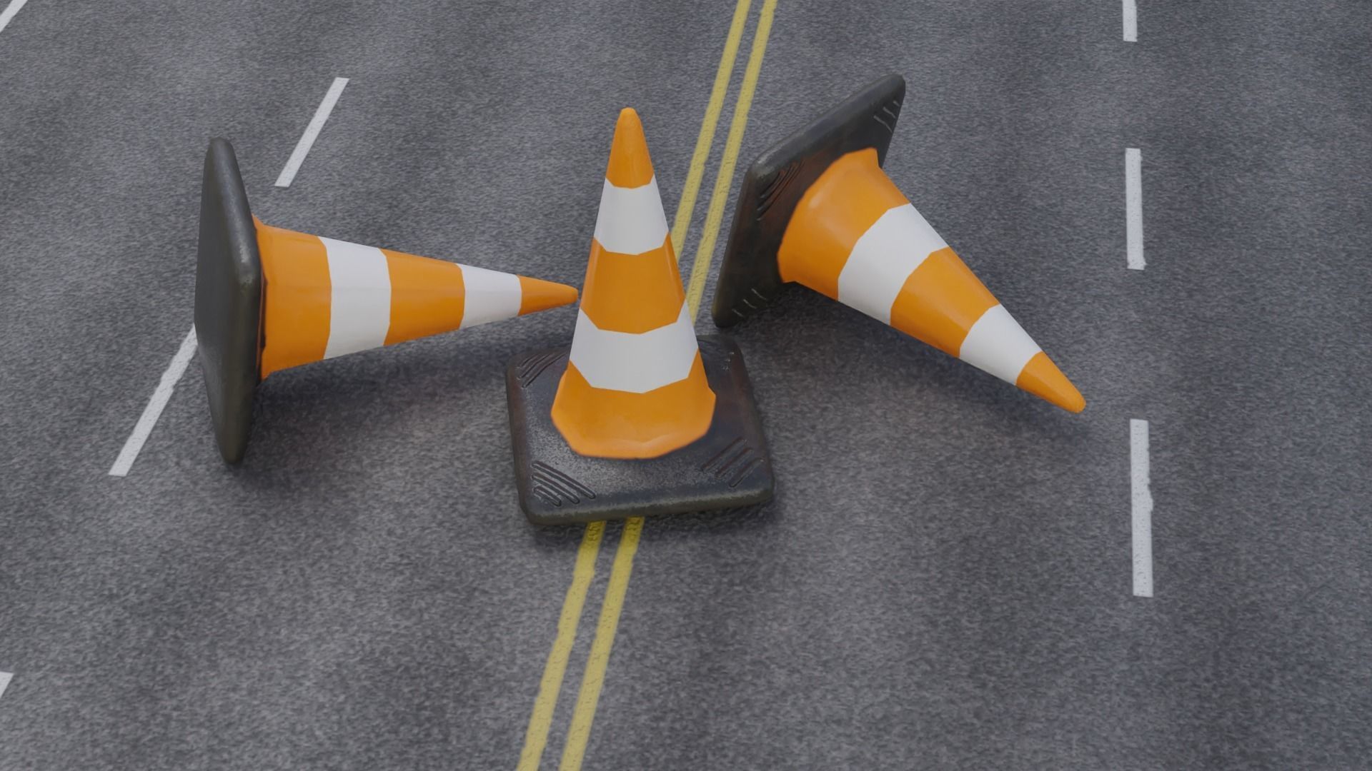 Traffic Cone - Game Ready free VR / AR / low-poly 3D model | CGTrader