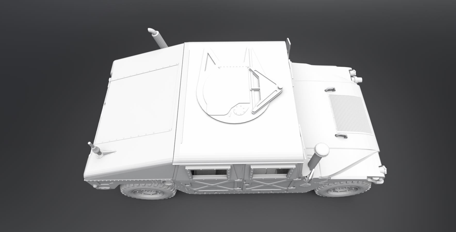 HMMWV scale model 3D model 3D printable | CGTrader