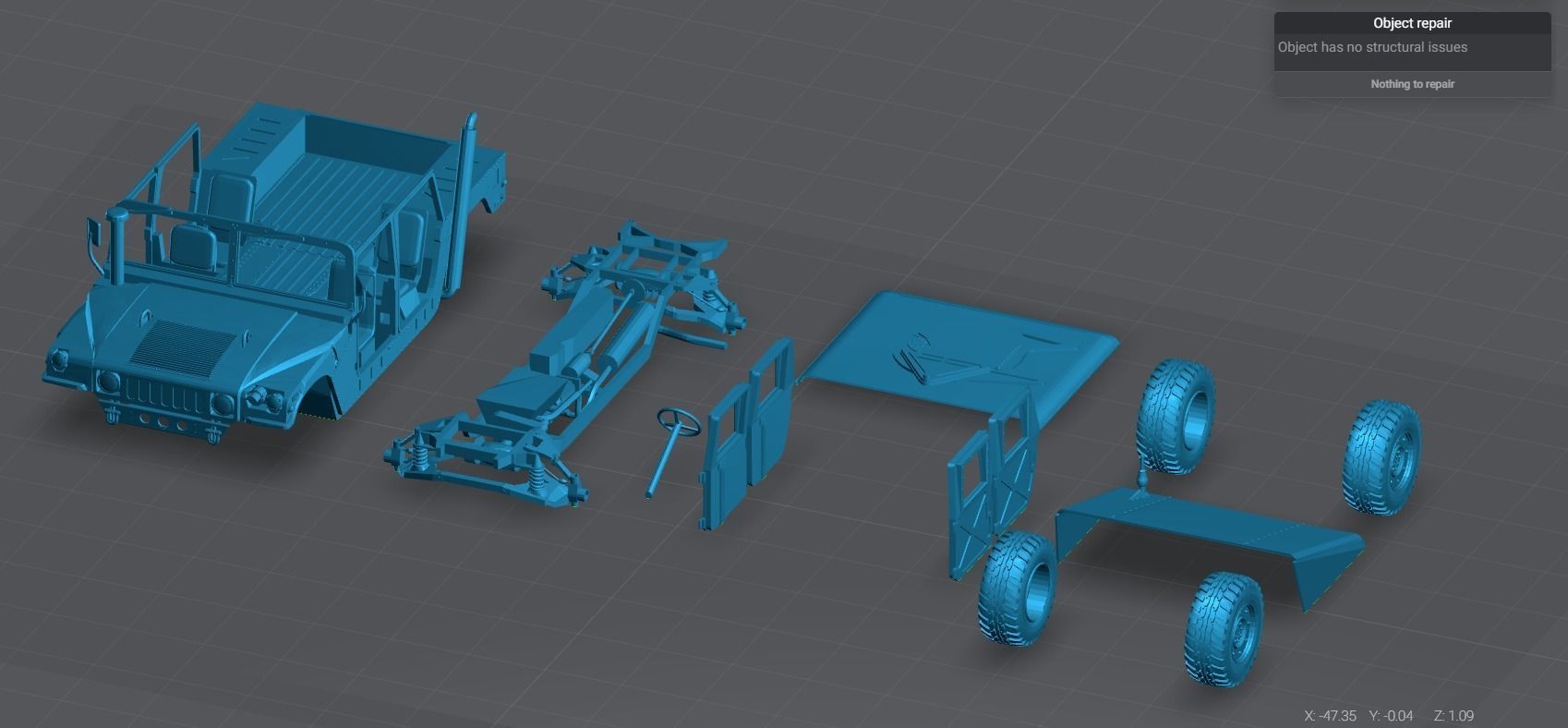 HMMWV scale model 3D model 3D printable | CGTrader