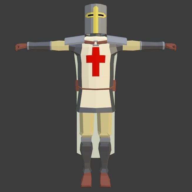 3D model POLYGON - Crusader pack VR / AR / low-poly | CGTrader