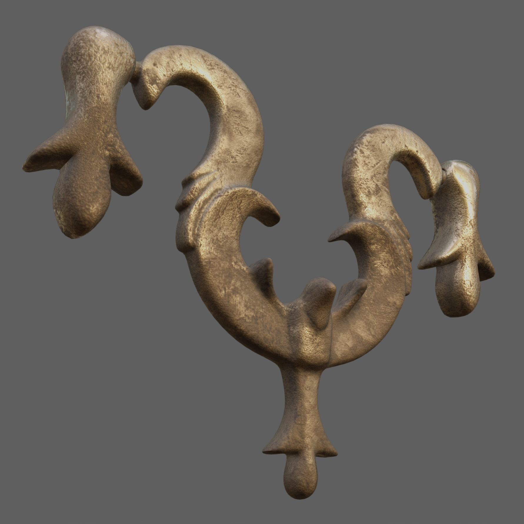 Kapi Tokmagi 3 - Doorknocker 3 free VR / AR / low-poly 3D model | CGTrader