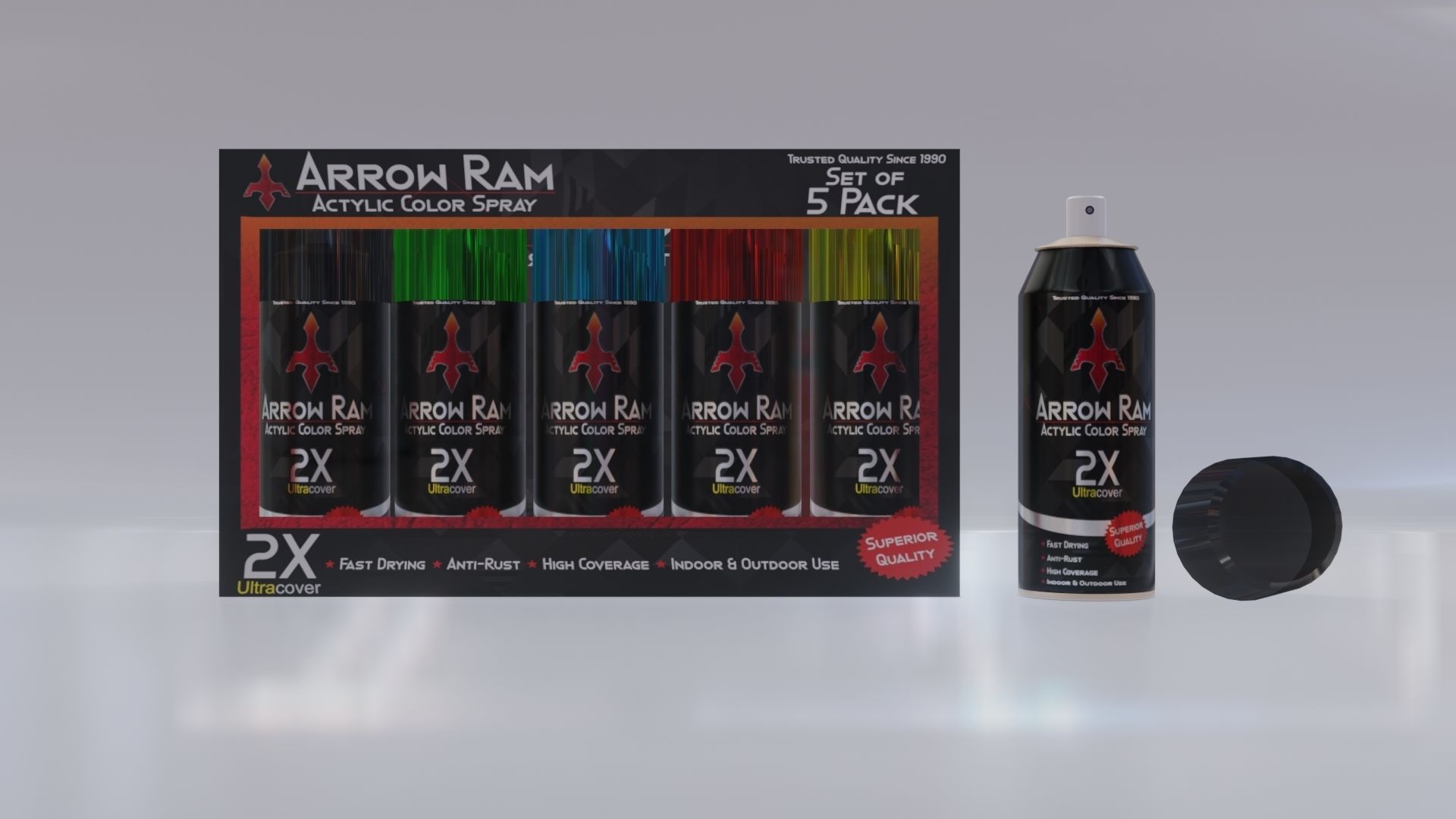 Spray Cans free 3D model | CGTrader