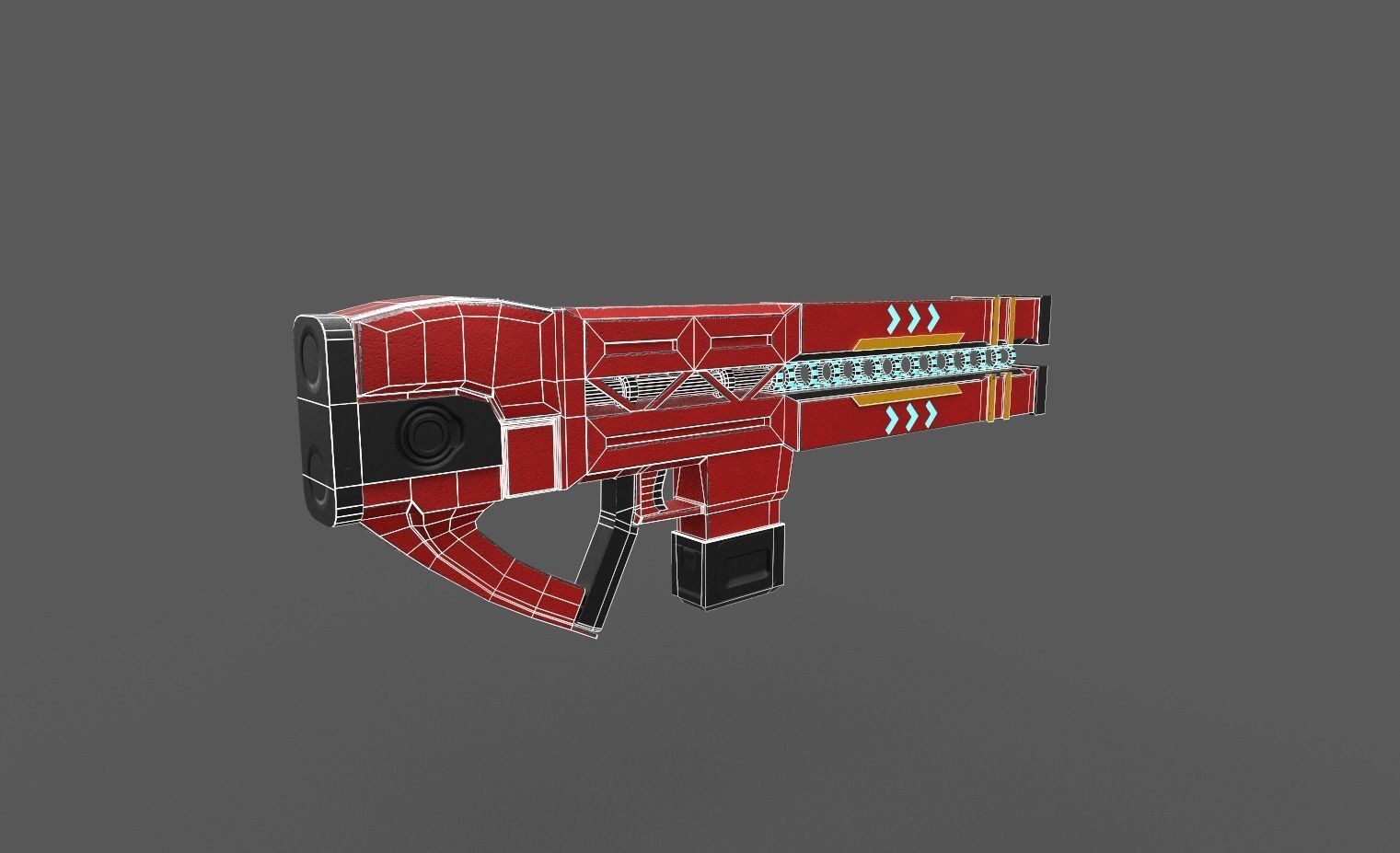 3D model Realistic Sci-Fi Rail Gun VR / AR / low-poly | CGTrader