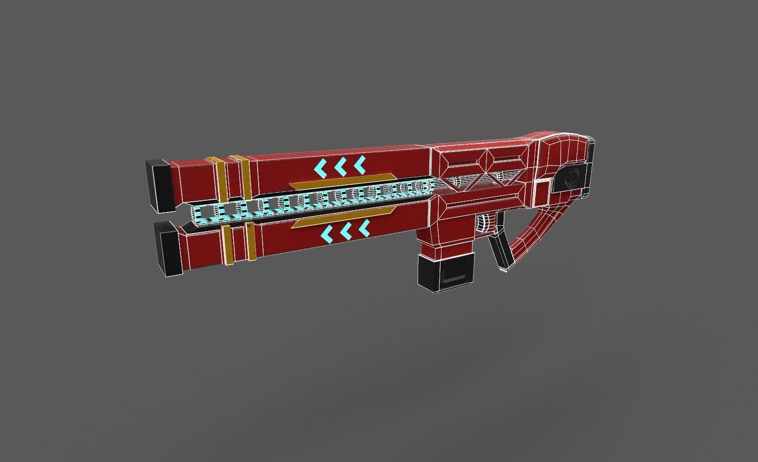 3D model Realistic Sci-Fi Rail Gun VR / AR / low-poly | CGTrader