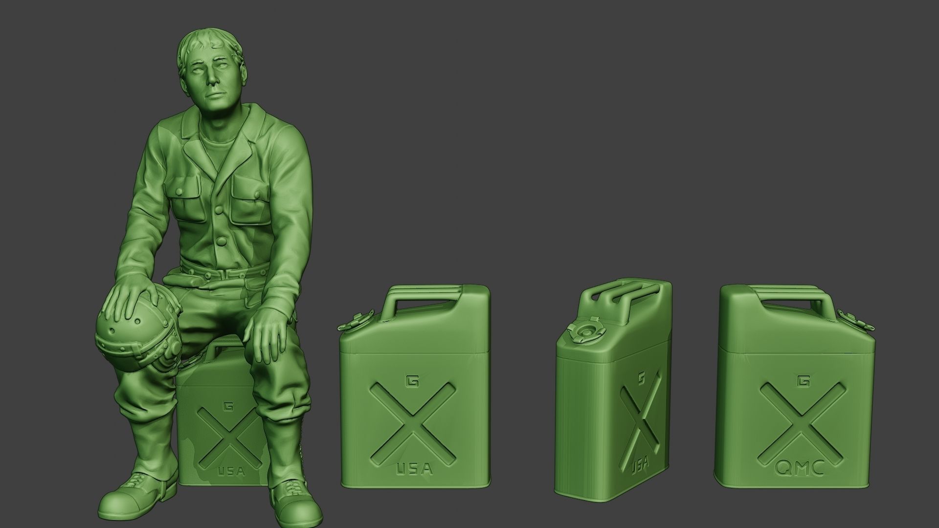 American Tank Crew unit ww2 Sit ATC1 3D model 3D printable | CGTrader