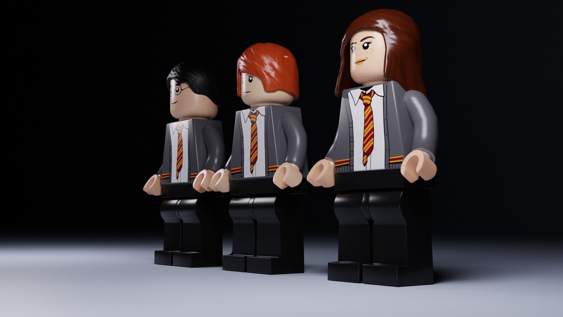 3D model LEGO Harry Potter Game Ready Characters VR / AR / low-poly ...