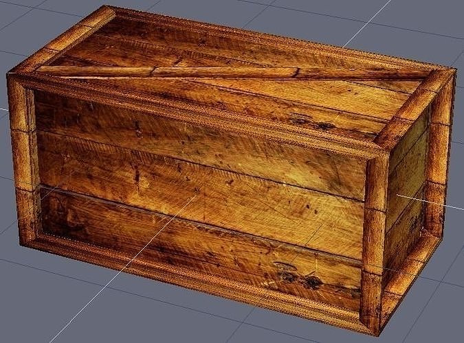 Wooden Box free 3D model | CGTrader