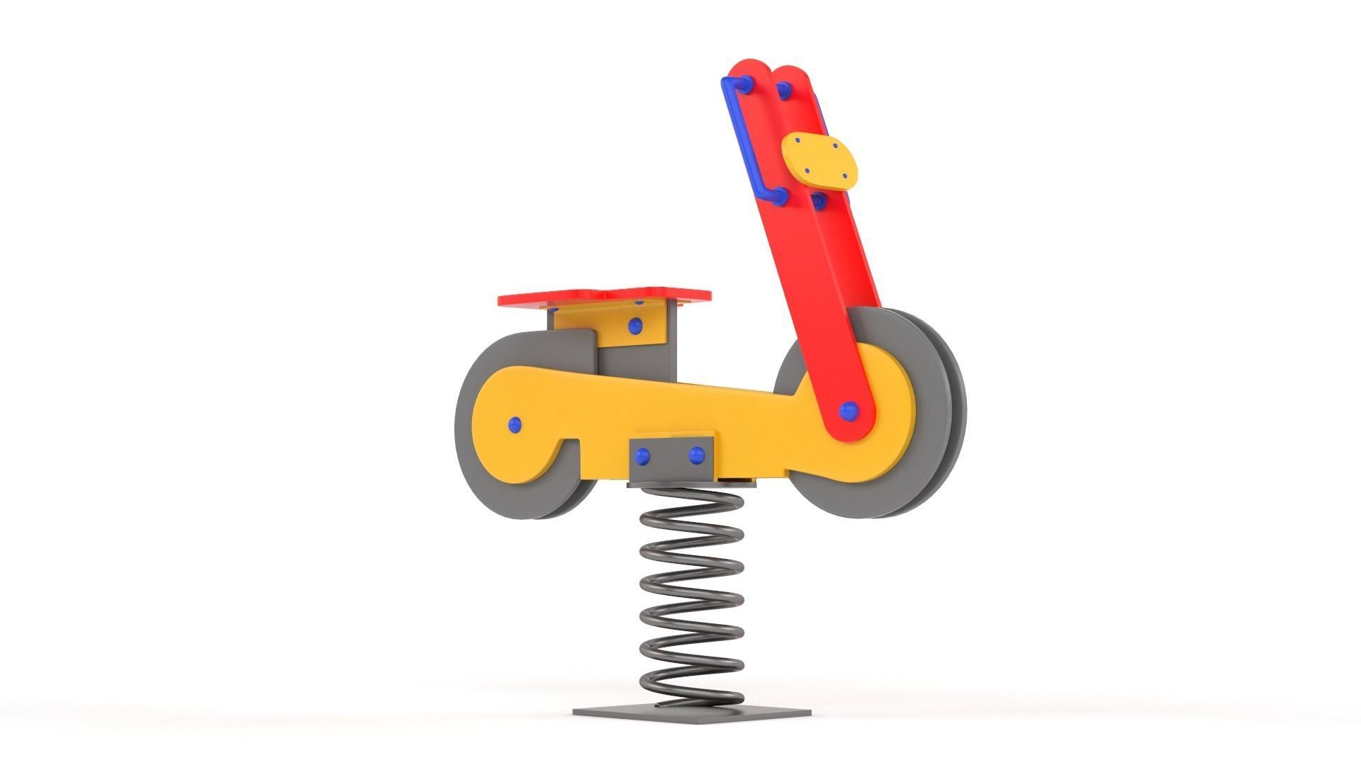 Motorcycle Spring Rider 3D model | CGTrader