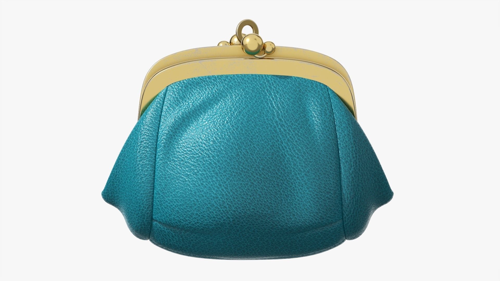 Female coin purse open 3D model | CGTrader