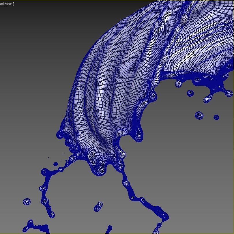 Oil Liquid Water splash 3D model 3D model | CGTrader