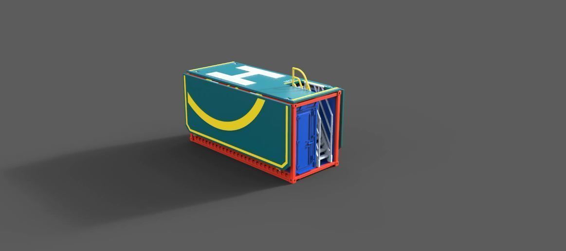 Transportable helideck 3D model 3D printable | CGTrader