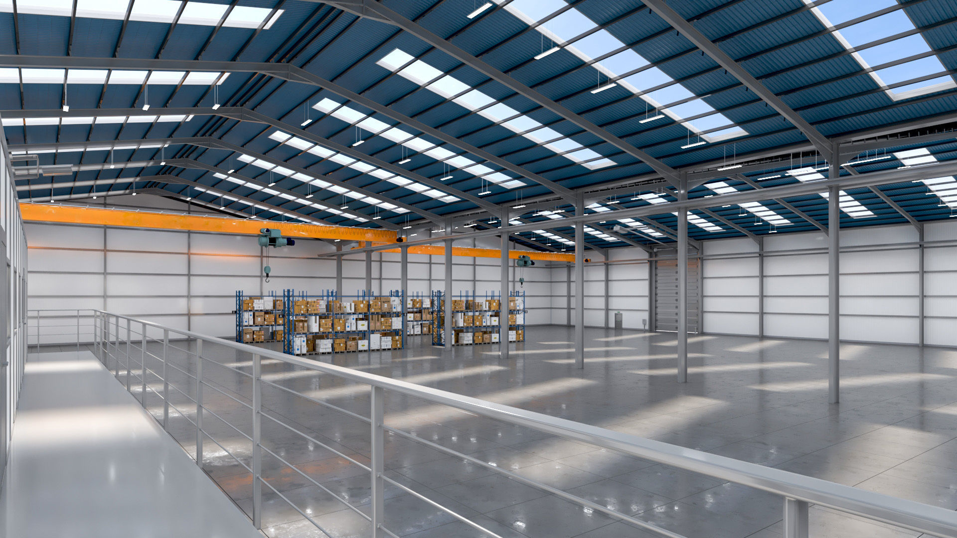 Warehouse 2 box with two rows of holes in it 3D model | CGTrader