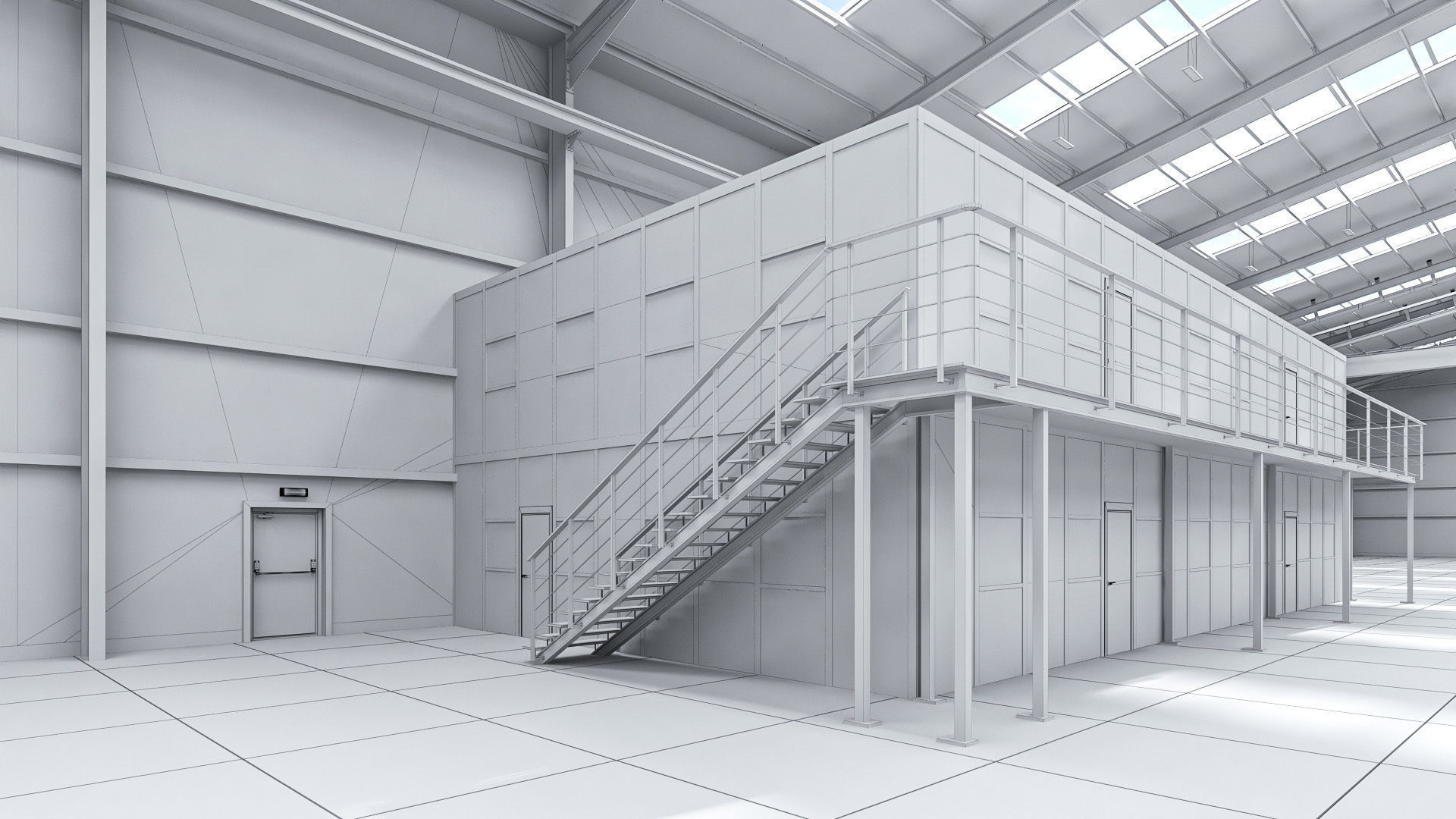 Warehouse 2 box with two rows of holes in it 3D model | CGTrader