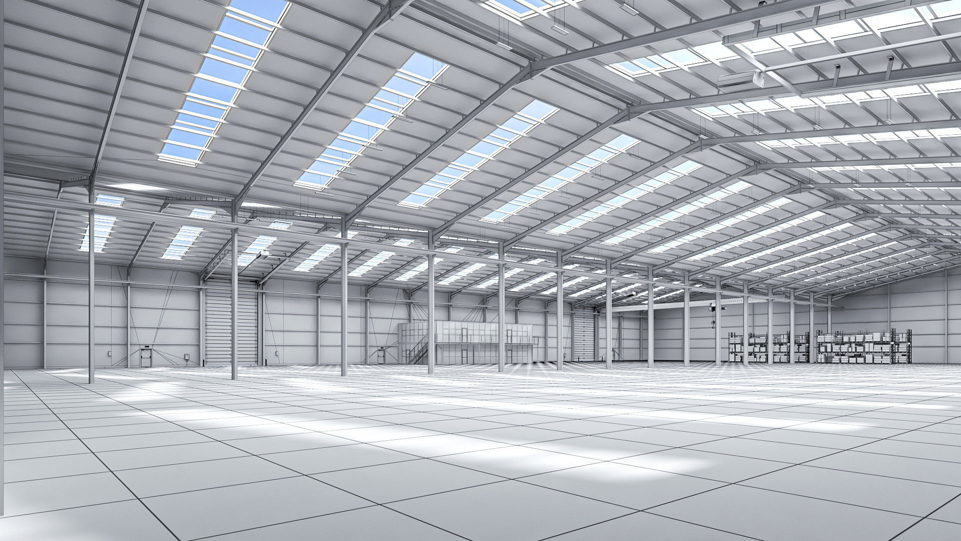 Warehouse 2 box with two rows of holes in it 3D model | CGTrader