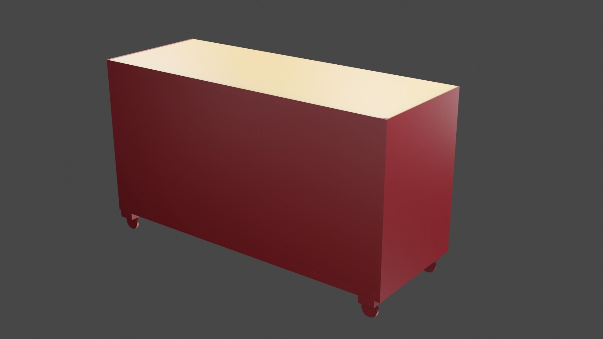 Simple Wooden top Tool Box free 3D model | CGTrader