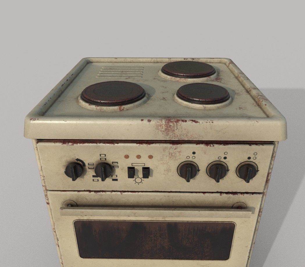 3D model Cooker Old PBR VR / AR / low-poly | CGTrader