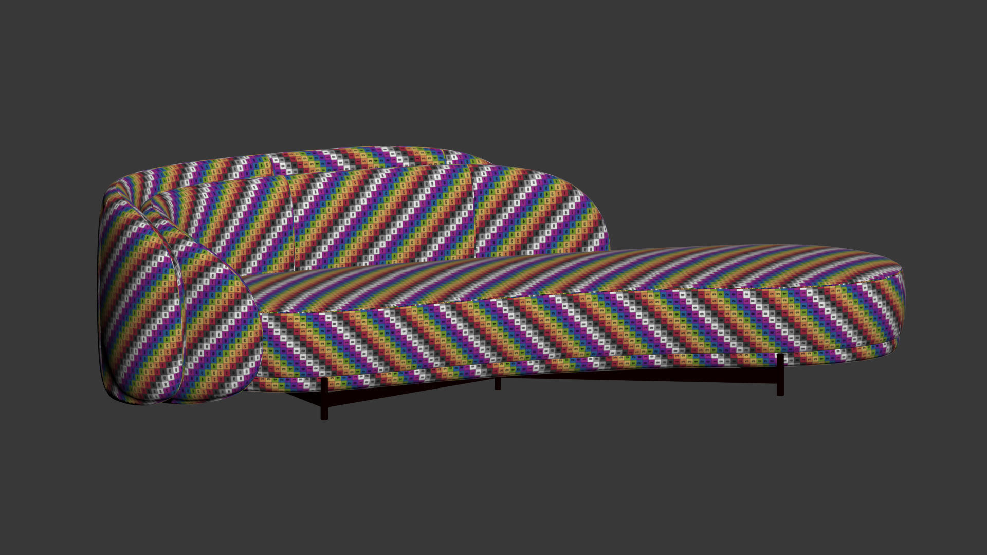 Layered Back Sofa 3D model | CGTrader