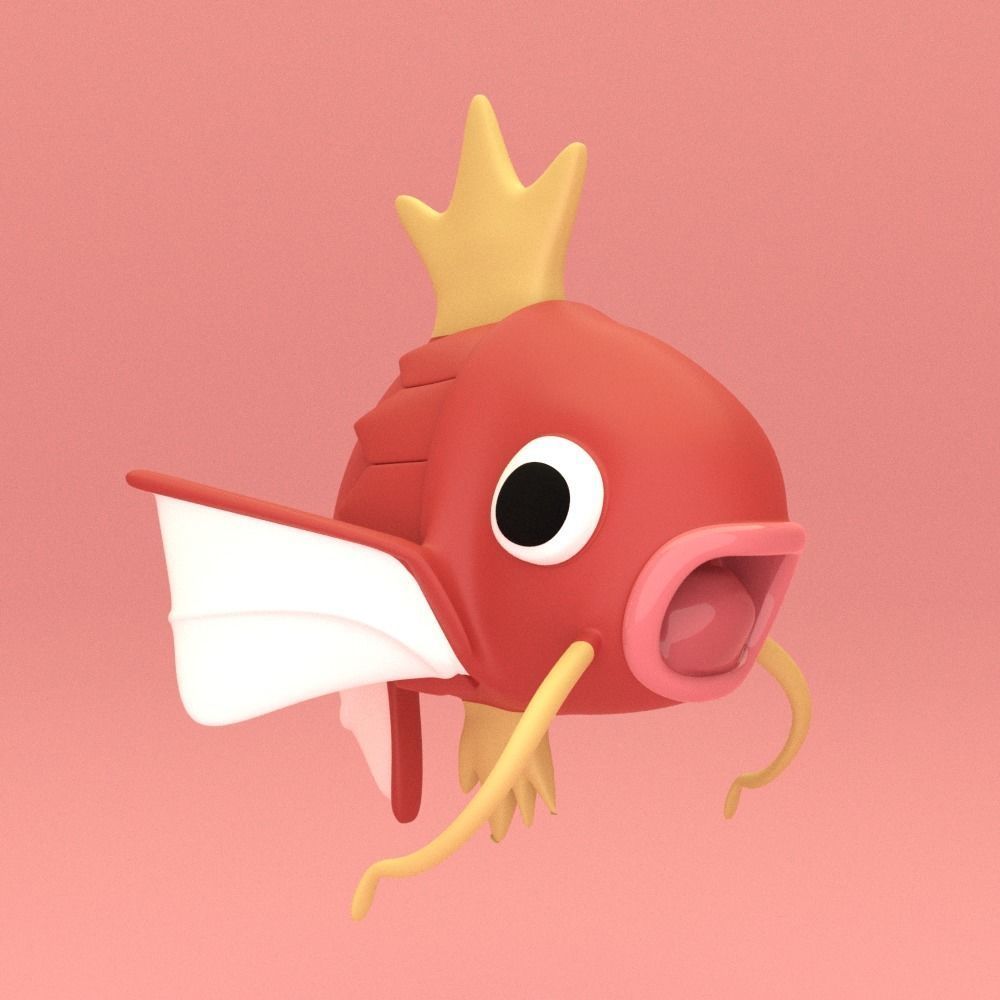 Magikarp pokemon fish 3D model 3D printable | CGTrader