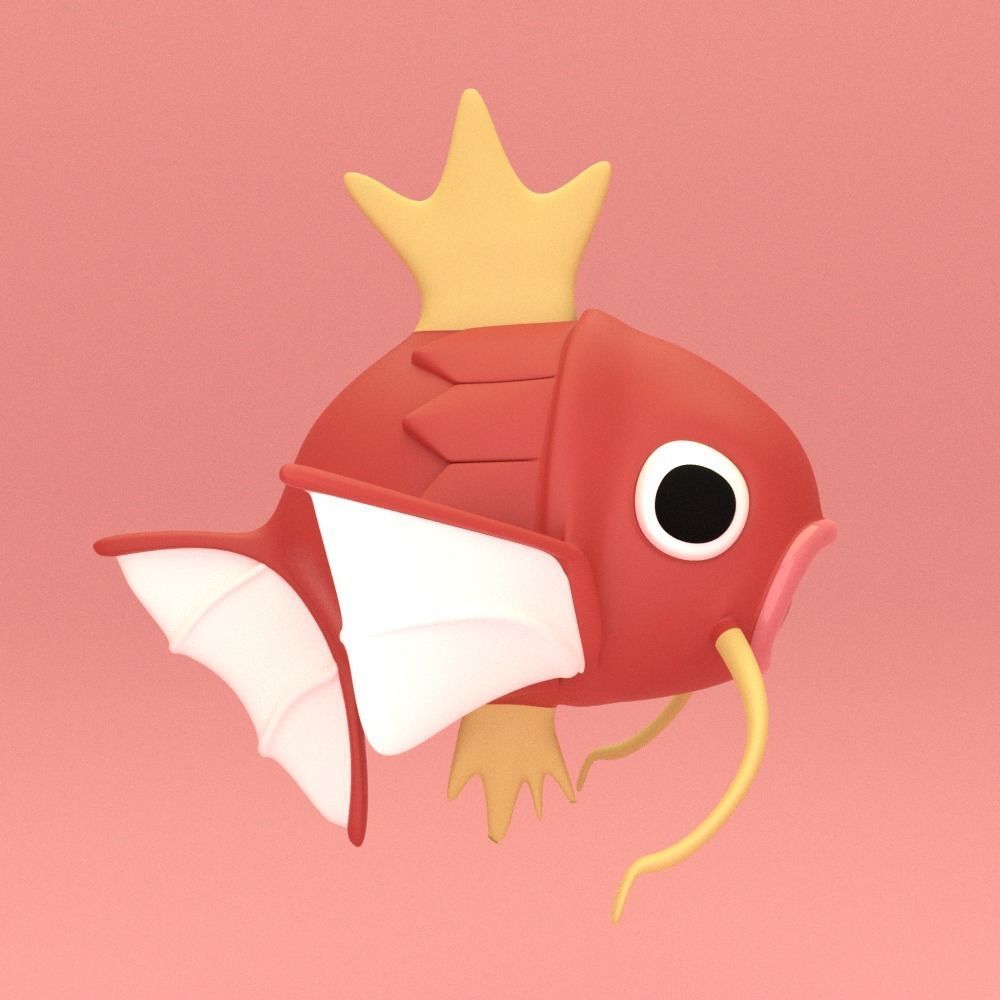 Magikarp pokemon fish 3D model 3D printable | CGTrader
